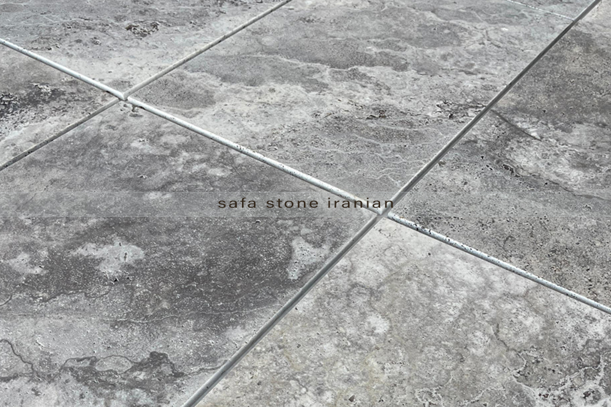 Silver Travertine Tile - Safastone