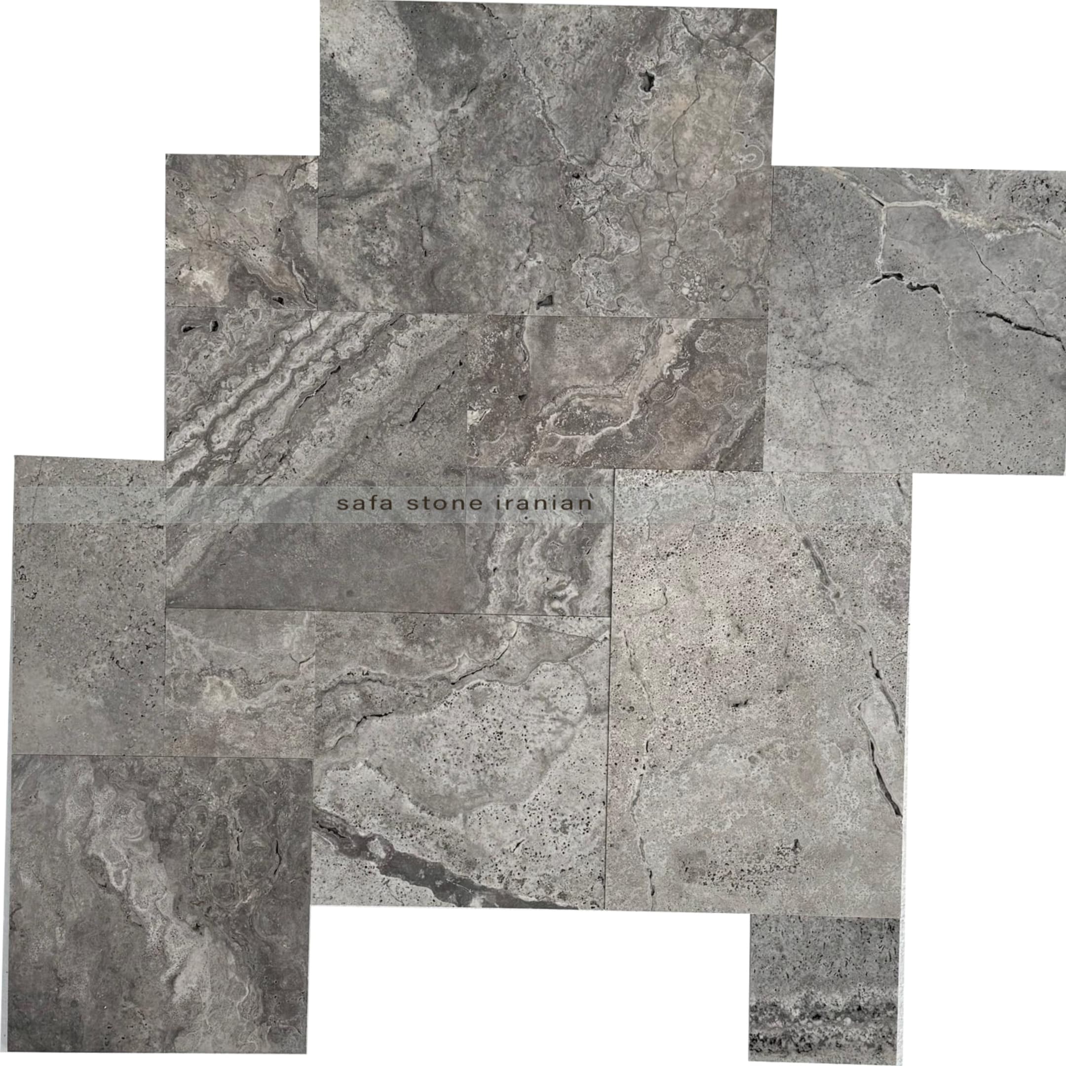 Silver Travertine Tile - Safastone