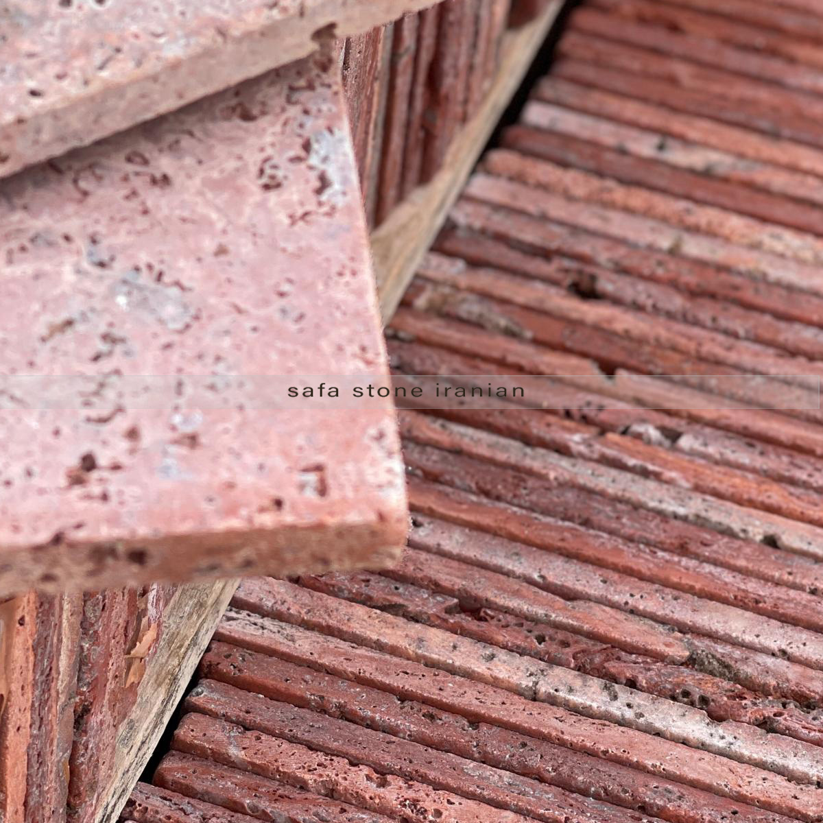 Red Travertine Tile - Safastone